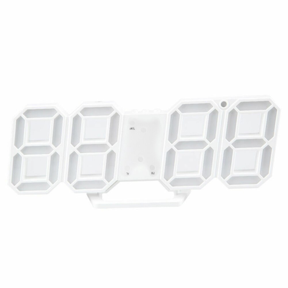 Modern Digital 3D LED Wall Clock Alarm Clocks Snoo... – Grandado