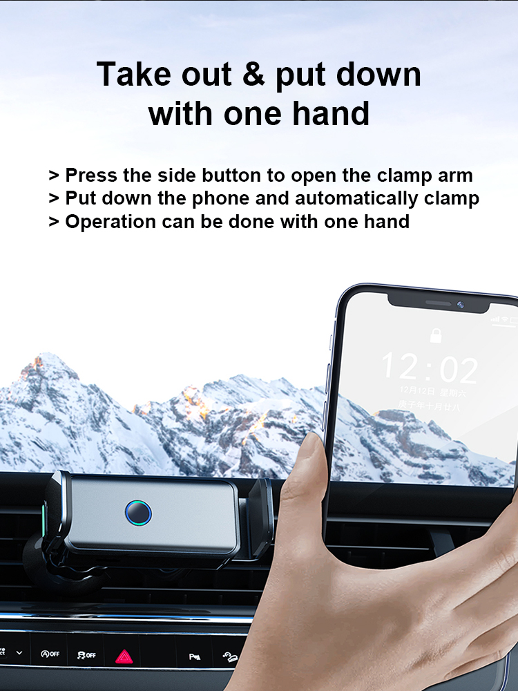 Electric Car Phone Holder Automatic Induction Mobi... – Grandado