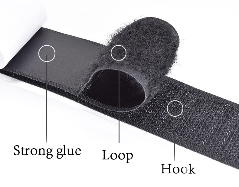 1M 16-40mm White Velcros Hook Loop Self Adhesive F... – Grandado