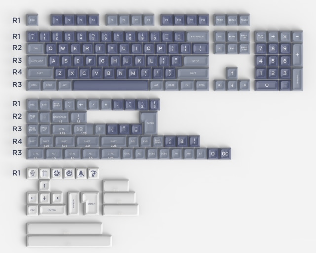 G-MKY AFSA KEYCAP ABS DOUBLE SHOT Keycap FOR Cherr... – Grandado