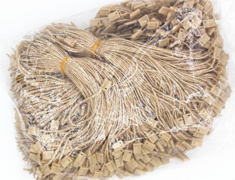 500piece hemp rope clothing tag cord/string/jute/s... – Grandado