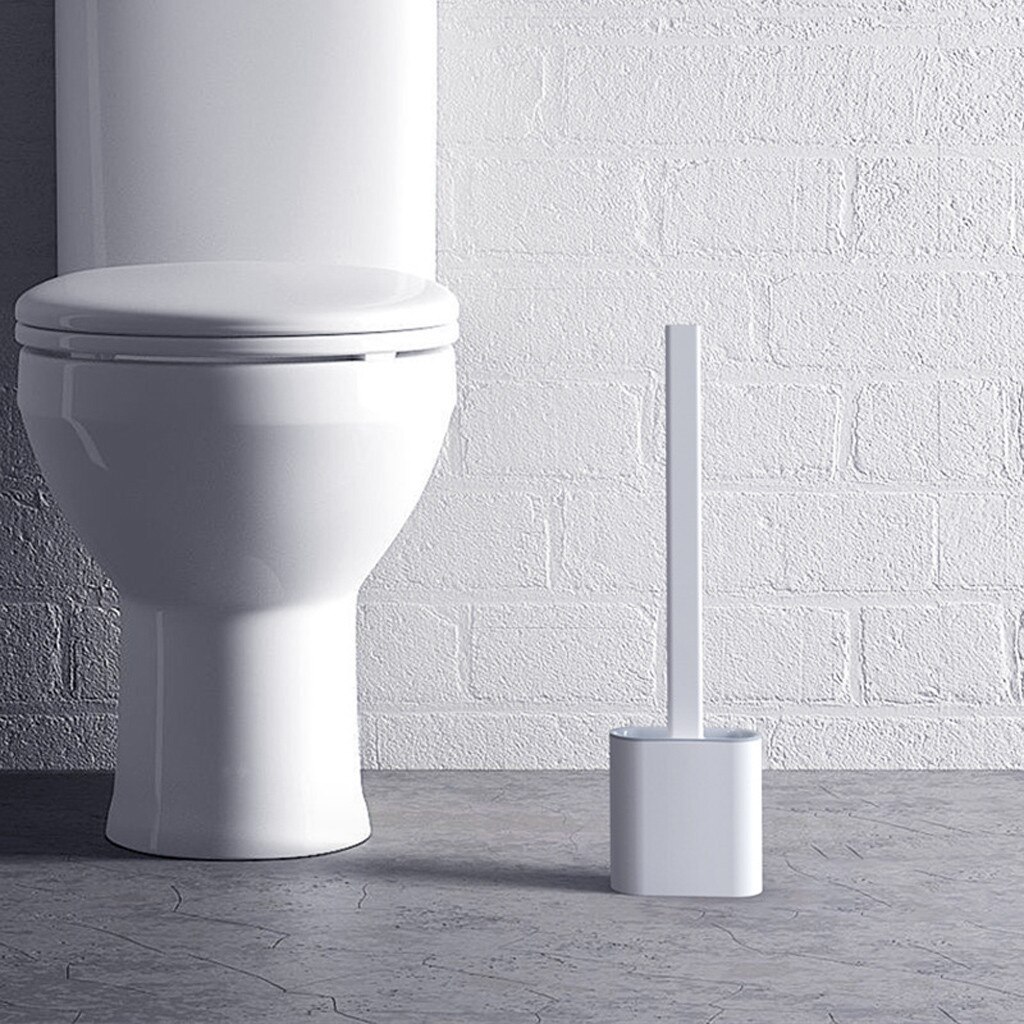 Silicone Wc Toilet Brush Wall Mounted Flat Head Fl... – Vicedeal