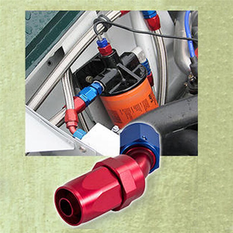 AN10 Swivel Oil Fuel Fitting 45 Degree Anodized Al... – Grandado