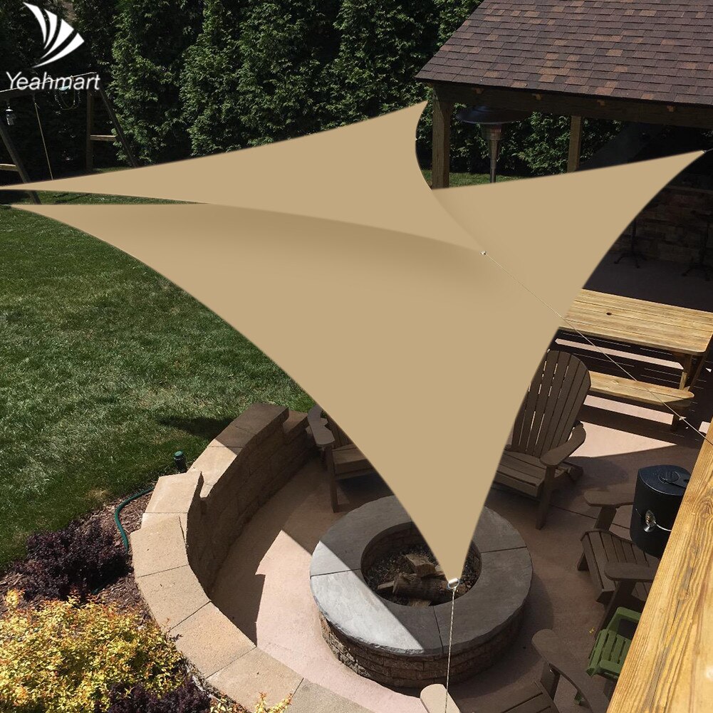 Toldo triangular de tela para jardín, Patio, refug... – Grandado