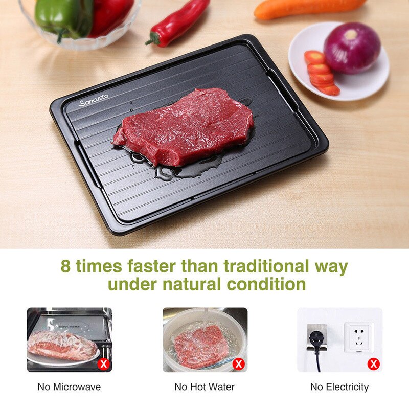 Fast Defrosting Tray with Cleaner Frozen Meat Defr... – Vicedeal