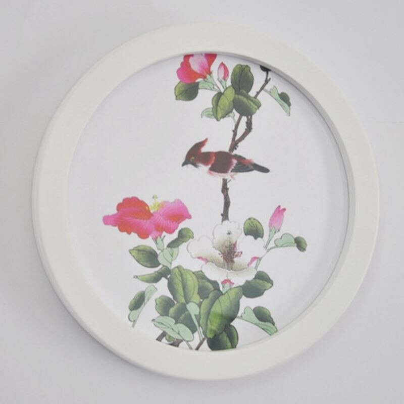 Modern Round Photo Frame Wooden Hanging Picture Ho... – Grandado