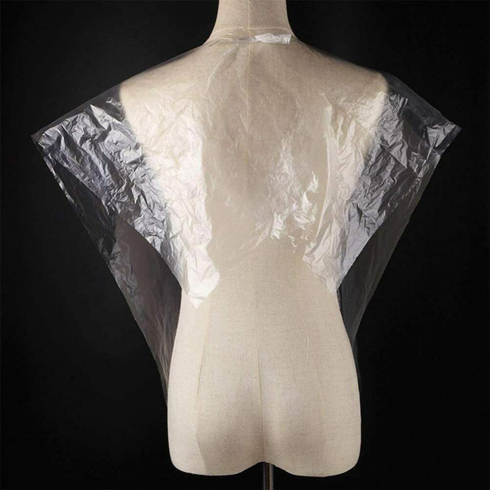 100Pcs Disposable Clear Hairdressing Capes Haircut... – Grandado
