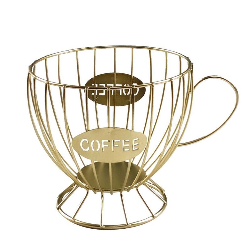 Wrought Iron Coffee Cup Wire Base Shape Coffee Cap... – Grandado
