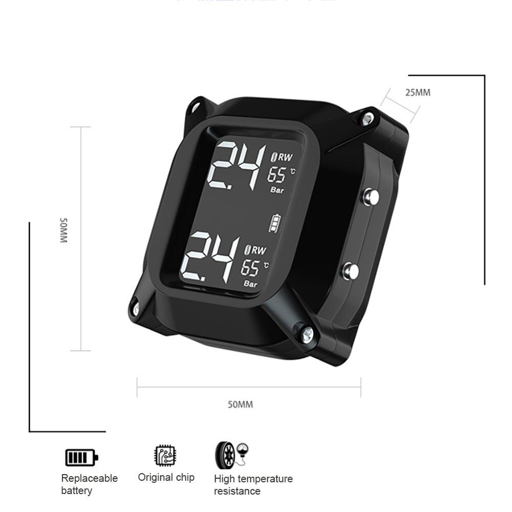 Motorcycle Real Time Tire Pressure Monitoring Syst... – Grandado