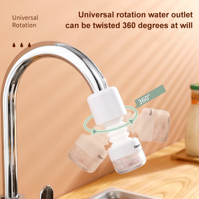 360 Degree Adjustable Kitchen Faucet Extender Show... – Grandado