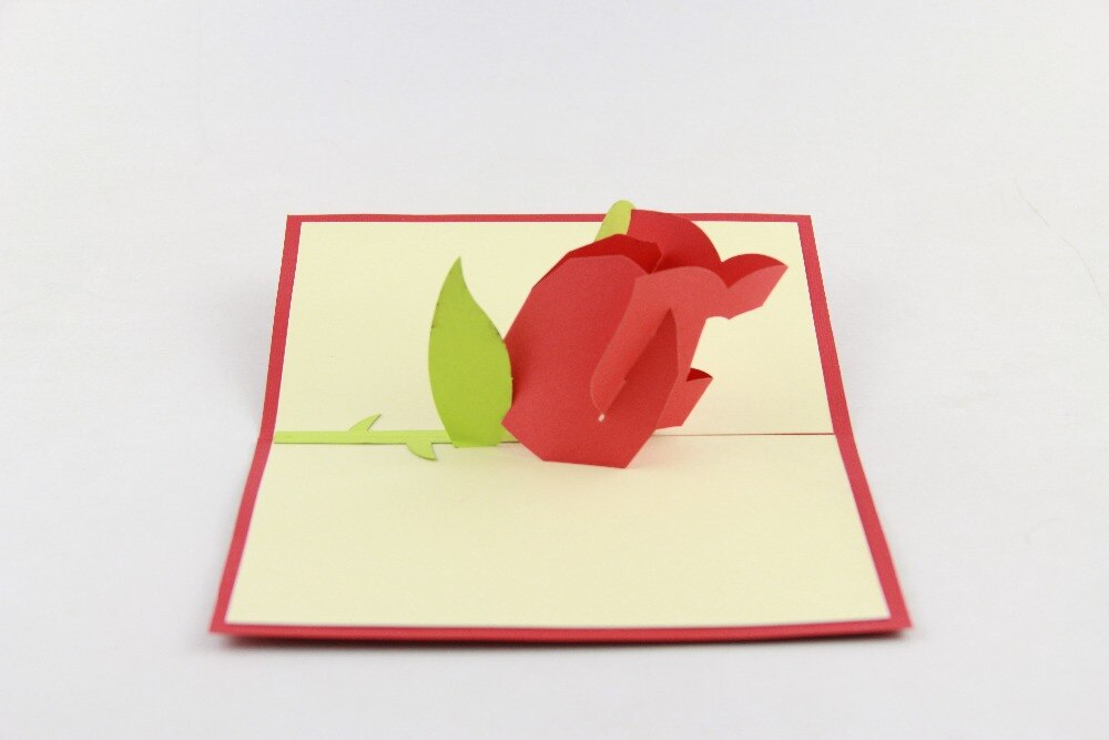 3D Rose Pop up Greeting Cards, Any Occasion Pop up... – Grandado