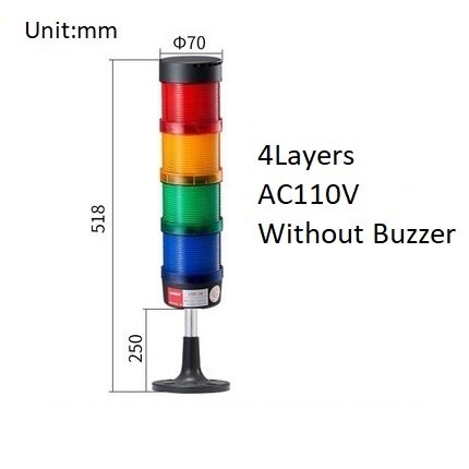 Stack Lamp Industrial Emergency Light Straight Rod... – Grandado