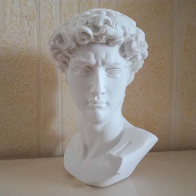 Mini David Statue Head Portraits Gypsum Statue Mic... – Vicedeal