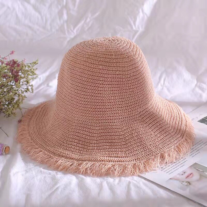 Hoed Vrouw Zomer Strohoed Vrouw Vouwen Outdoor Zon... – Grandado