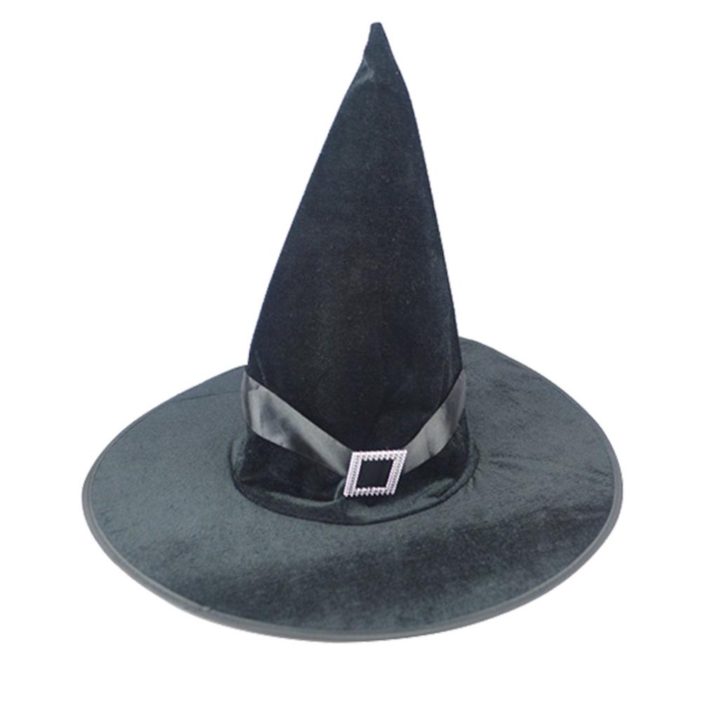 Kvinder stor rynket heksehat tilbehør til hallowee... – Grandado