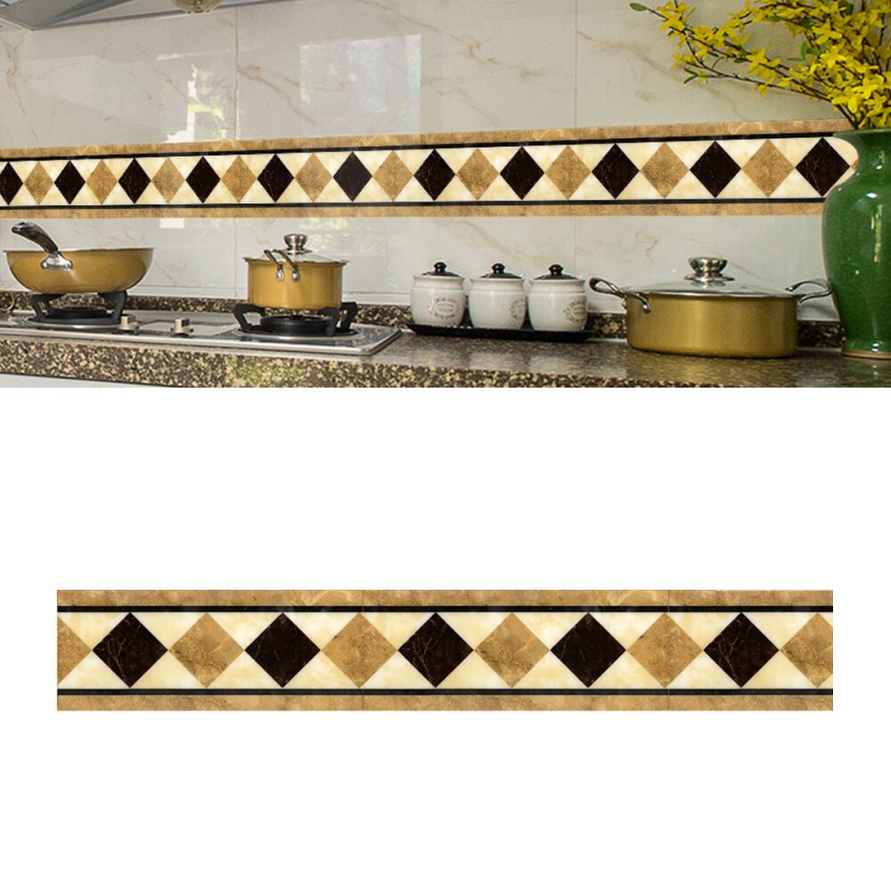 1 Pc Wallpaper Border Sticker Waterproof Self Adhe... – Grandado