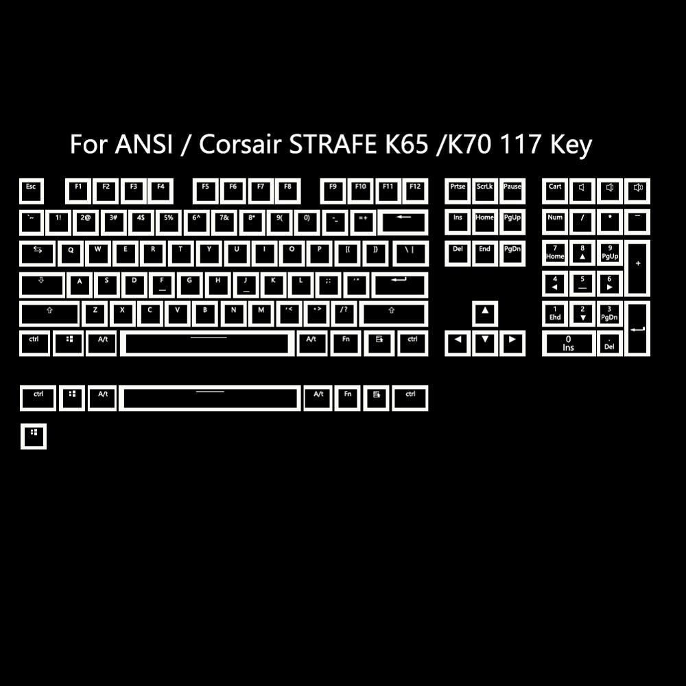 pudding pbt Doubleshot keycap Backlight Keycaps mi... – Vicedeal