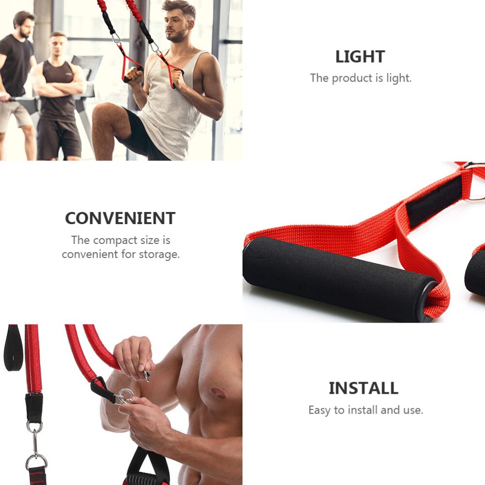 4pcs Resistance Strap Handles Fitness Cable Machin... – Grandado