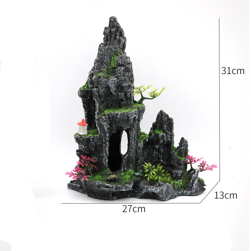 Artificial Aquarium Fish Tank Decoration Large Roc... – Grandado