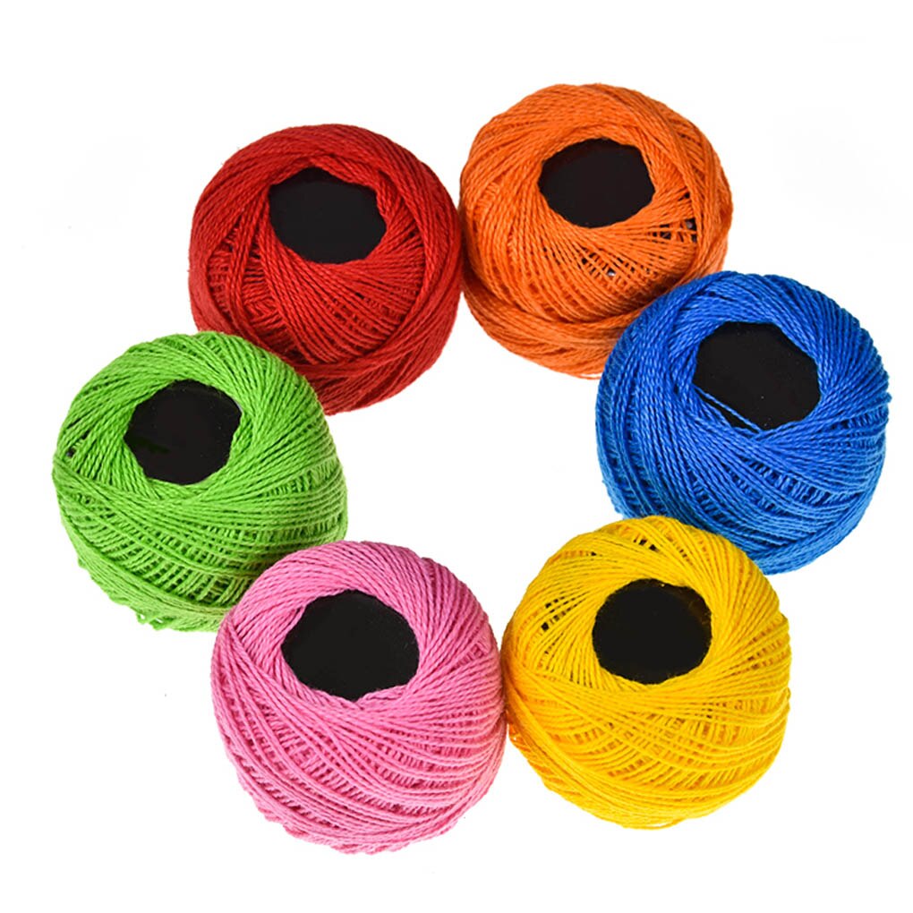 16 Colors Crochet Cotton Yarn Balls Cross Stitch N... – Vicedeal