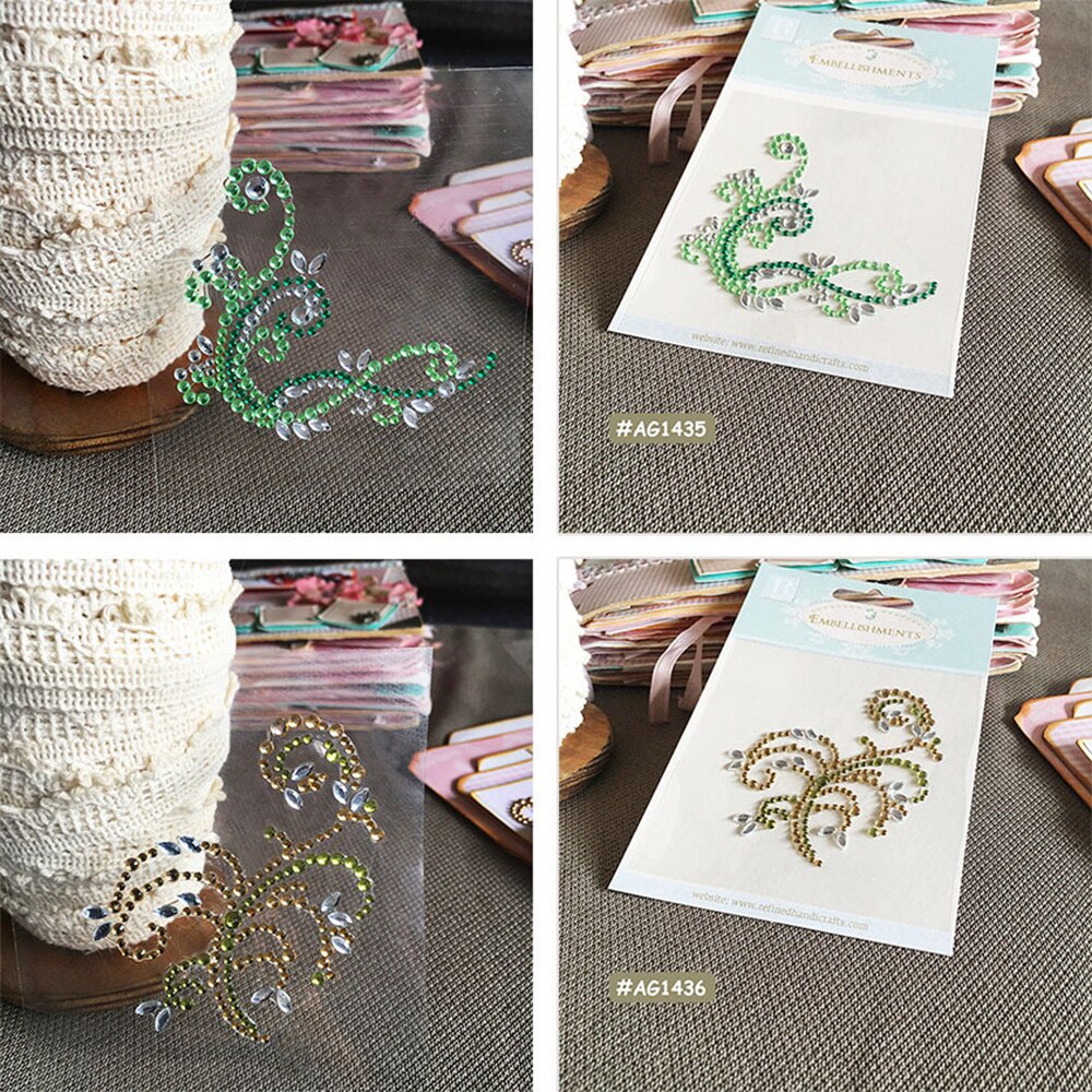 Diy Decal Lijm Glitter Bloem Sticker Craft Sticker... – Grandado