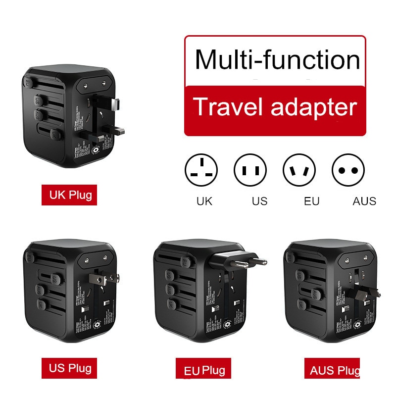 International Travel Adapter Auto Resetting Fuse b... – Vicedeal