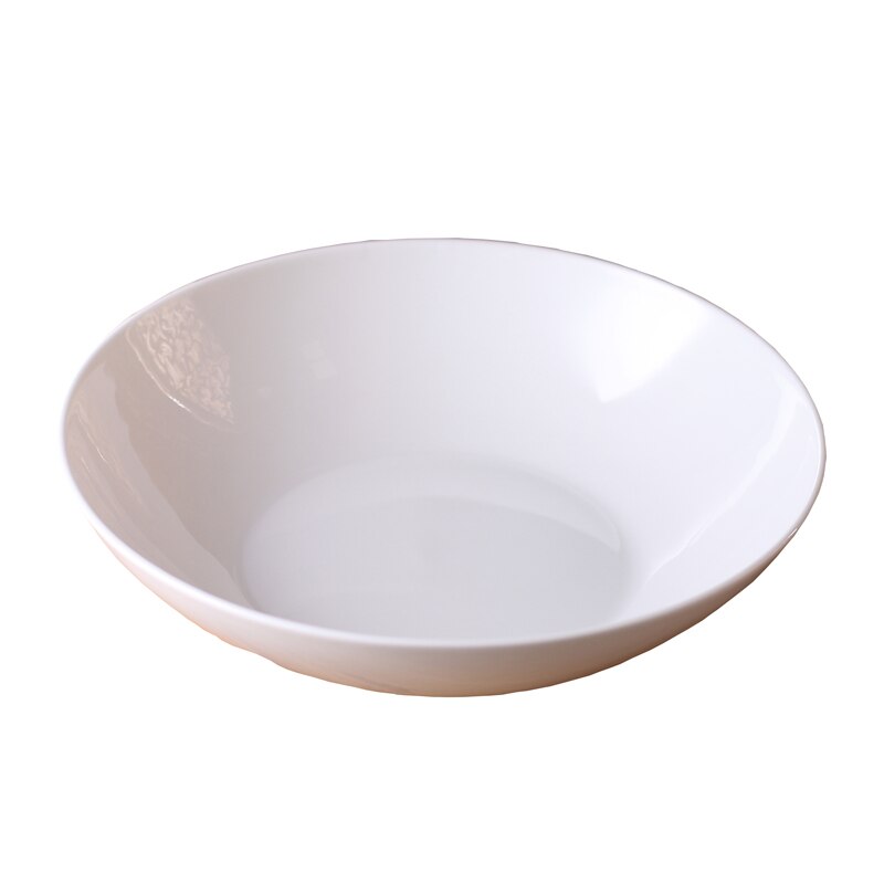 Ceramic Soup Plate Deep Plate Pure White Bone Chin... – Grandado
