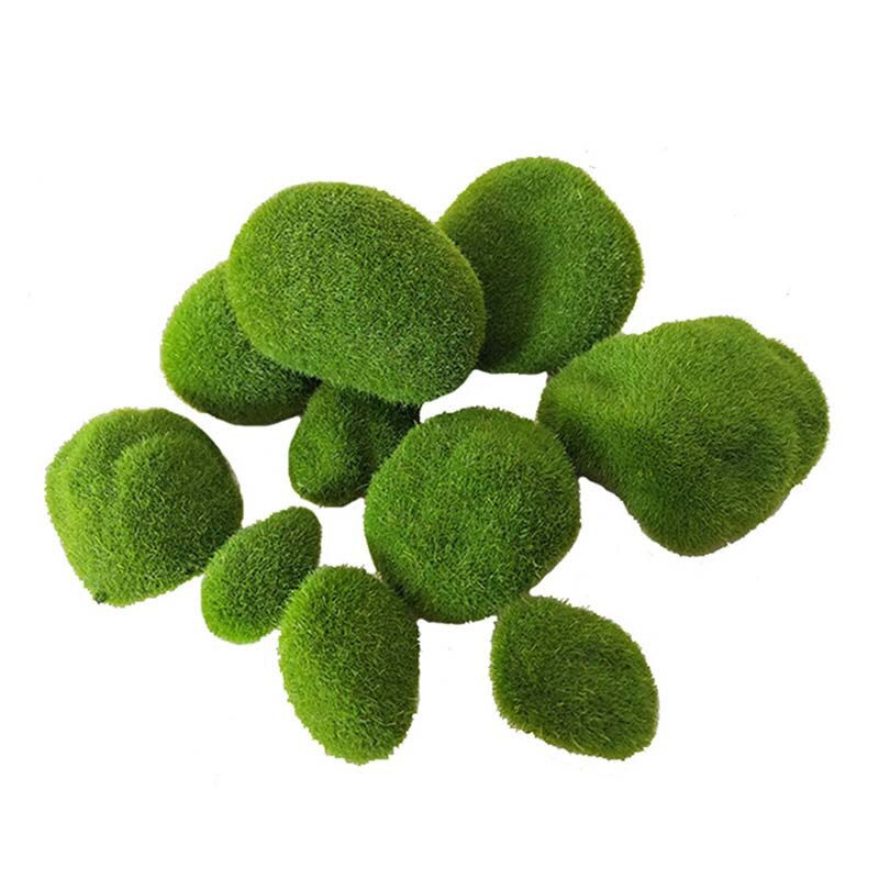 30Pcs Moss Rock Artificial Green Moss Stone Garden... – Grandado