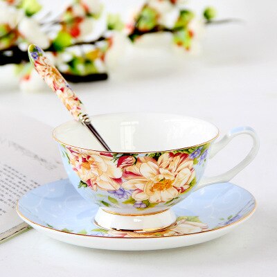 Coffee Cup Set European Bone China English Style A... – Vicedeal