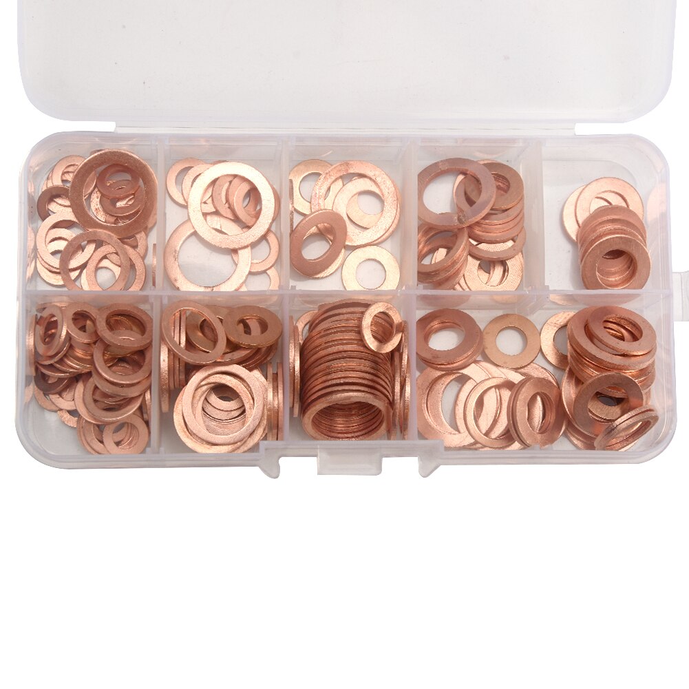 9-Sizes Copper Crush Washers Seal Flat Ring Hydrau... – Vicedeal