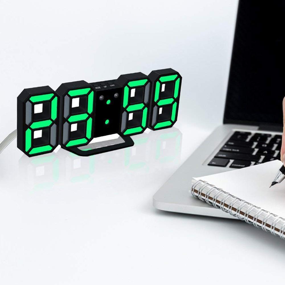 Modern Wall Clock Timer 3D LED Digital Wall Clock ... – Grandado