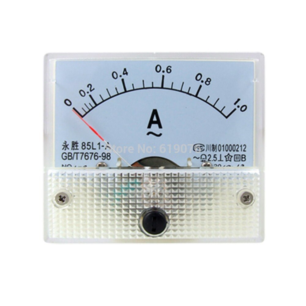 85L1-A AC 0-1.0A Rectangle Analog Panel Ammeter Ga... – Vicedeal