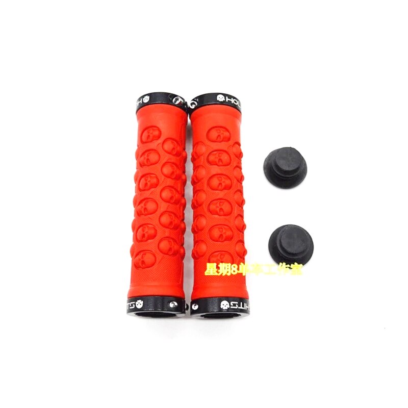 Skull TPR Rubber grip Double Lock-on MTB Fixed Gea... – Grandado