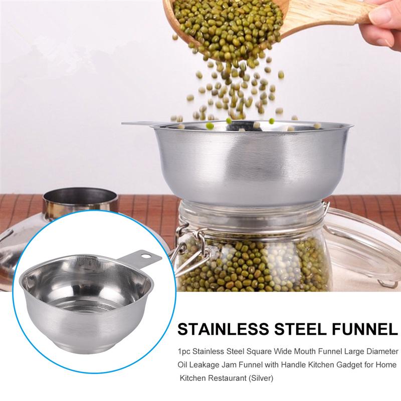 Stainless Steel Square Wide Mouth Funnel Large Dia... – Vicedeal