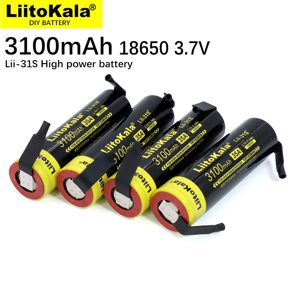 1-20 st liitokala lii -31s 18650 batteri 3.7v/4.2v... – Grandado