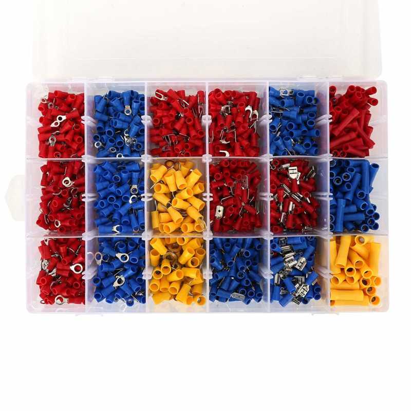 1200Pcs Wiring Terminal Mini Portable Copper Tube ... – Grandado