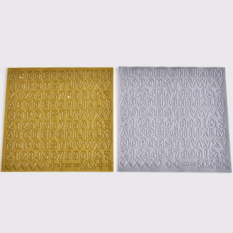 Golden and Silver Alphabet Digital 3D Bubble Stick... – Grandado