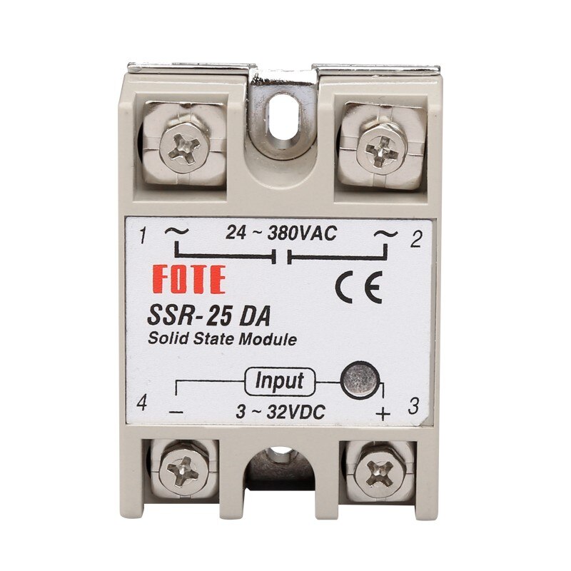 SSR -10DA/25DA/ 40DA DC control AC SSR white shell... – Grandado