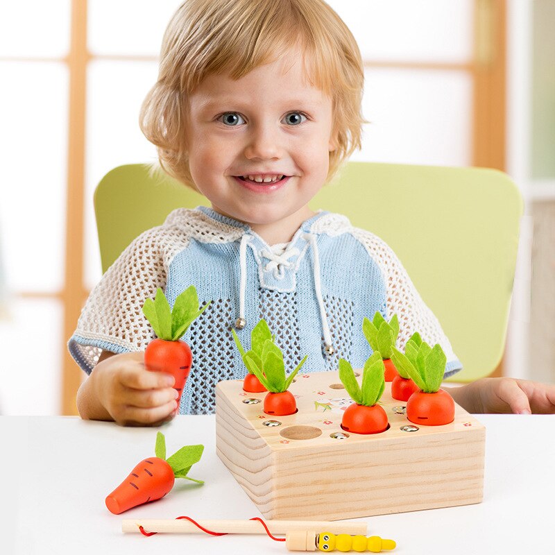 1Pcs Children's Wooden Toys Bug Catching Games Kid... – Grandado