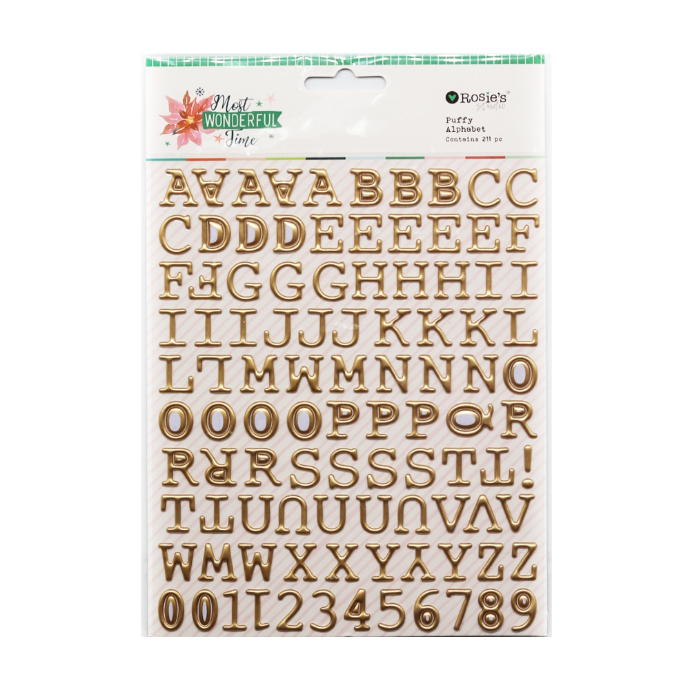 CRZCrafter Puffy Alphabets Stickers Embellishments... – Grandado