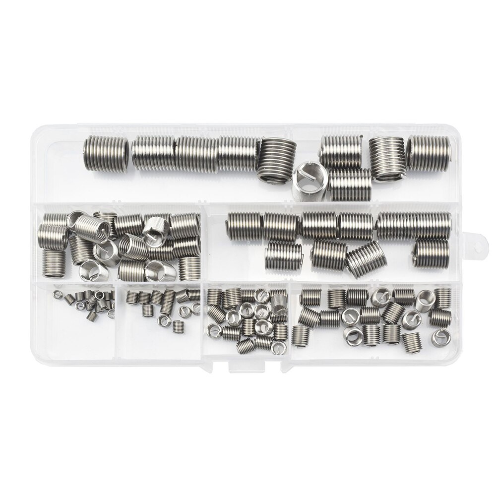 120 Stks/doos 304 Rvs Draad Draad Inserts Staal Sc... – Vicedeal