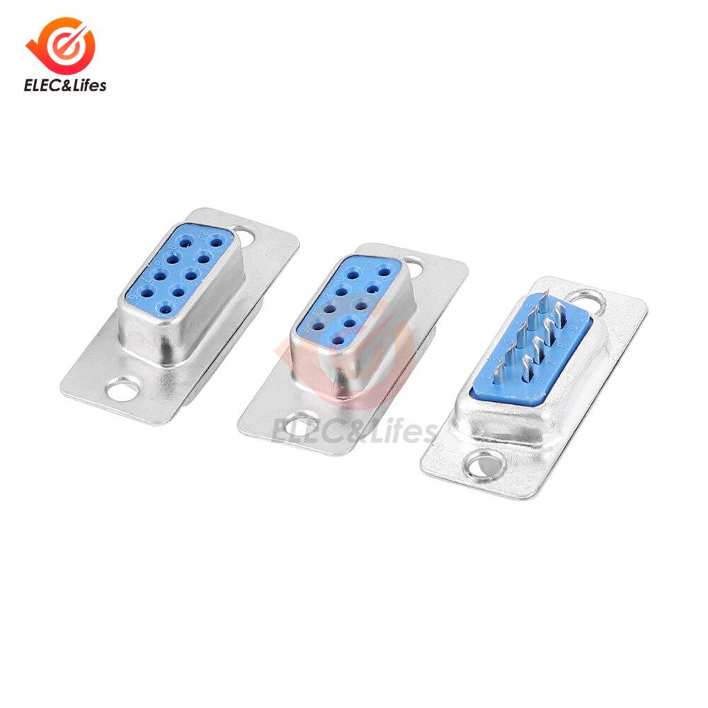 10Pcs RS232 DB9 Serial VGA 9 Pin Male Female Conne... – Grandado
