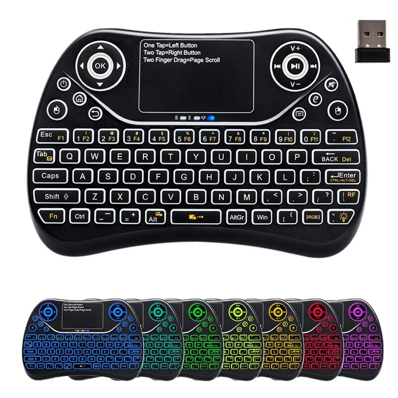 VIBOTON Mini Wireless Keyboard with Touchpad Recha... – Vicedeal