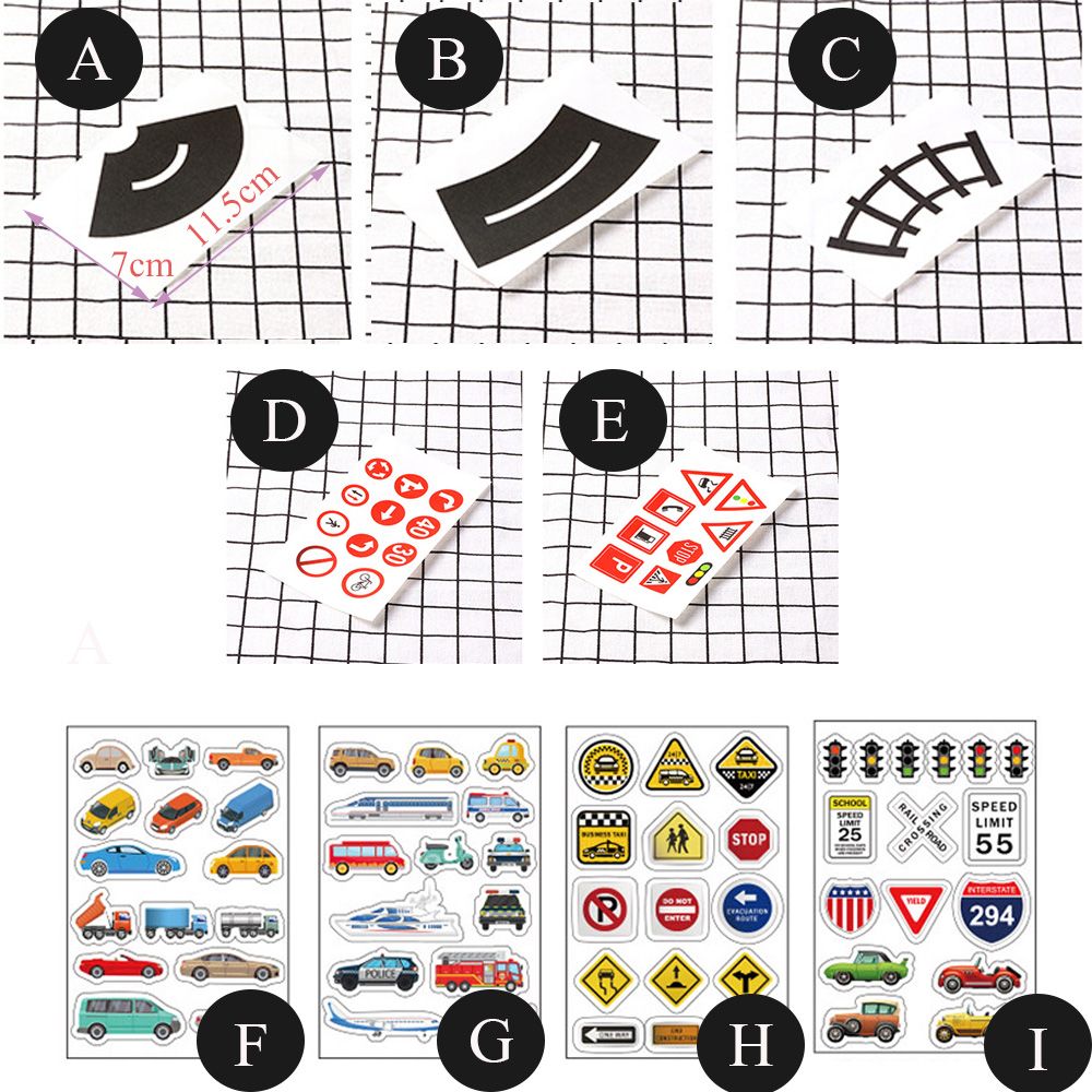 1/5 Pcs DIY Intelligence Route Mark Adhesive Safet... – Grandado