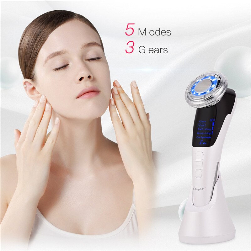 CkeyiN Charge Ultrasonic Cool Massager EMS Facial ... – Vicedeal