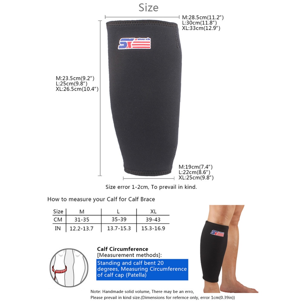 1 PC/Pack Classic Black Calf Guard Protector Calf ... – Grandado