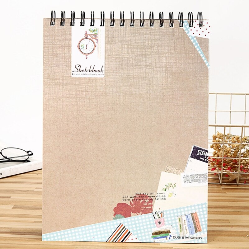 40 Sheets A4 Watercolor Sketch Book Notepad for Pa... – Vicedeal