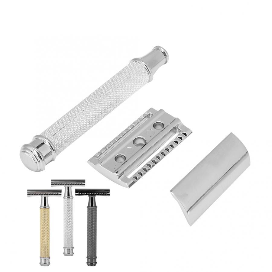 Classic Manual Shaver Metal Handle Double Edged Sa... – Vicedeal