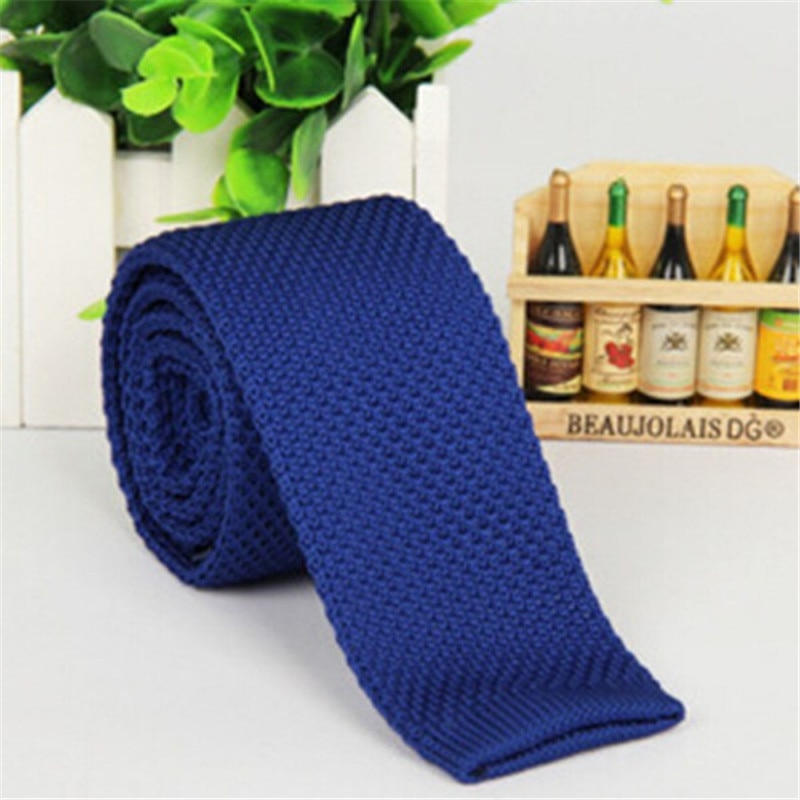 Men\'s Solid Tie Knit Knitted Tie Plain Necktie Na... – Vicedeal