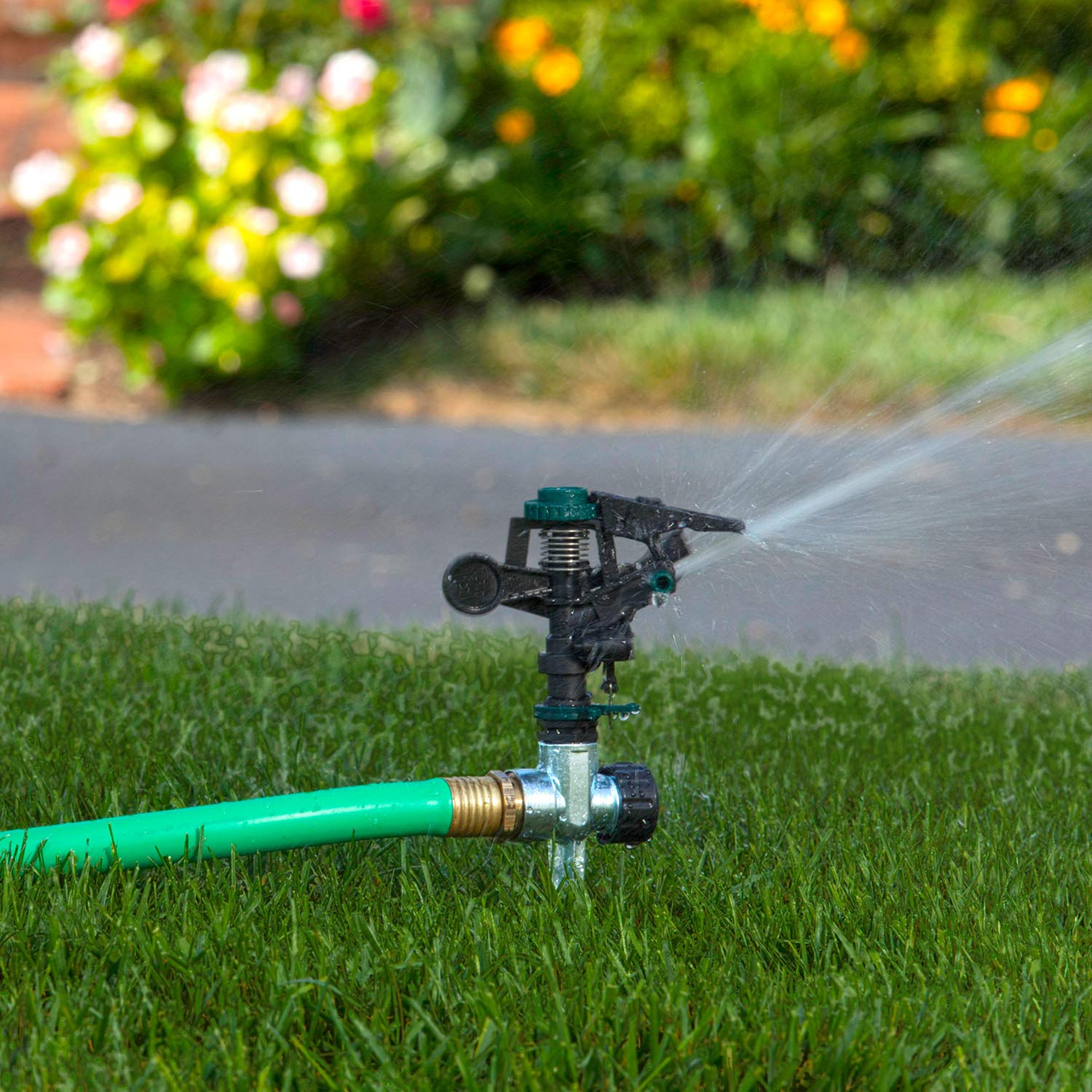 1/2 "Impact Sprinkler Met Nozzles Roterende S... – Grandado